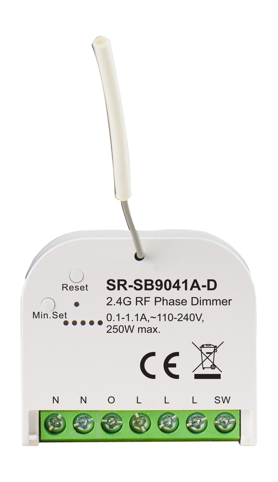 2.4G Mesh Mini AC Triac Phase-Cut Dimmer Single Live Wire with Power ...