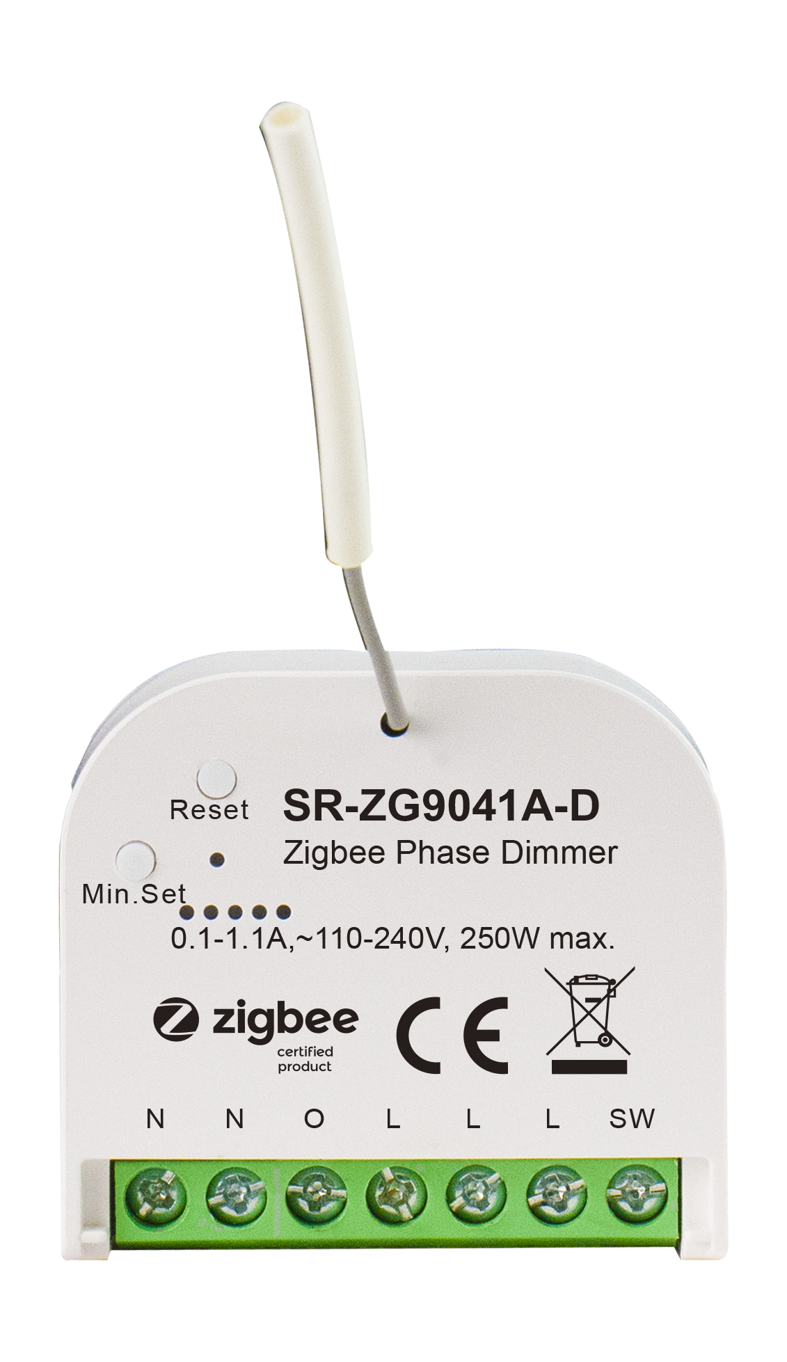 ZigBee Mini AC Triac Phase-Cut Dimmer Single Live Wire with Power ...