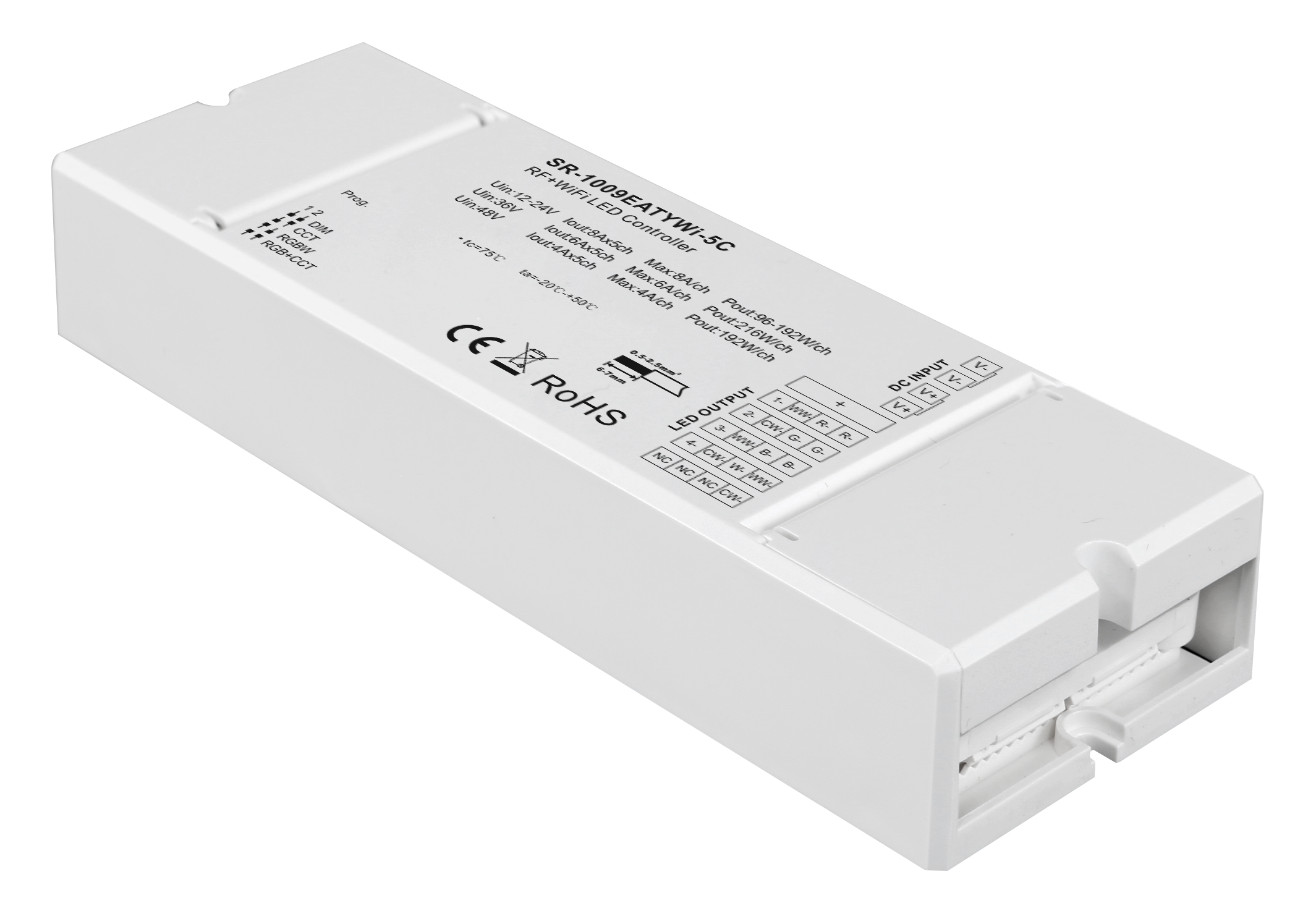 RF Remote +TUYA WiFi APP + Push Dim LED Controller SR-1009EATYWi-5C