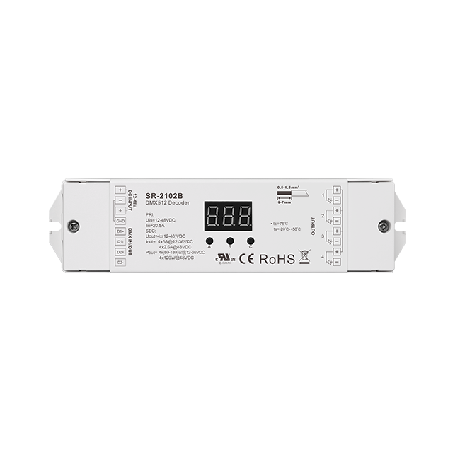 Constant Voltage DMX512 Decoder SR-2102B