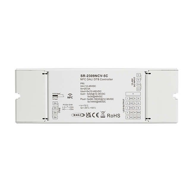 NFC Programmable Multi-function DALI LED Controller SR-2309NCV-5C