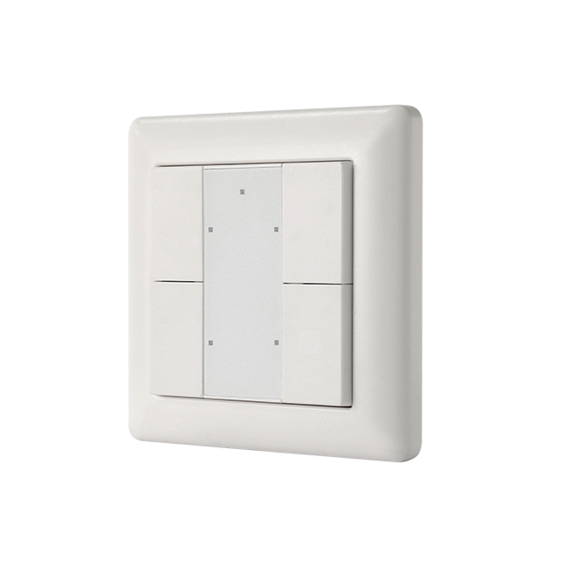 Multi-functional 4-Key Push Button DALI Wall Switch SR-2422K4-PRO