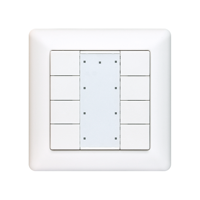 Multi-functional 8-Key Push Button DALI Wall Switch SR-2422K8-PRO