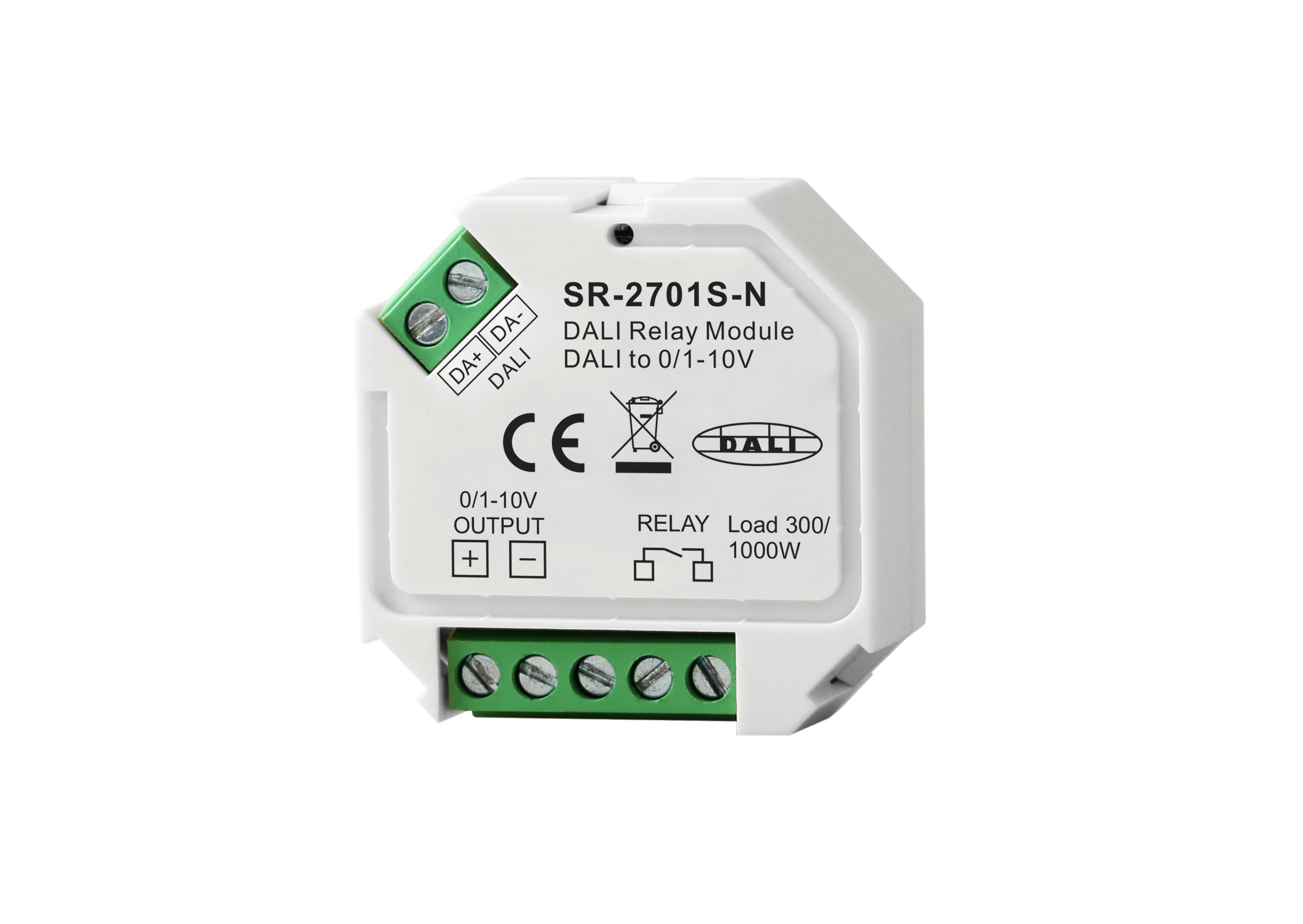 DALI Relay Module + DALI to 0/1-10V Converter SR-2701S-N