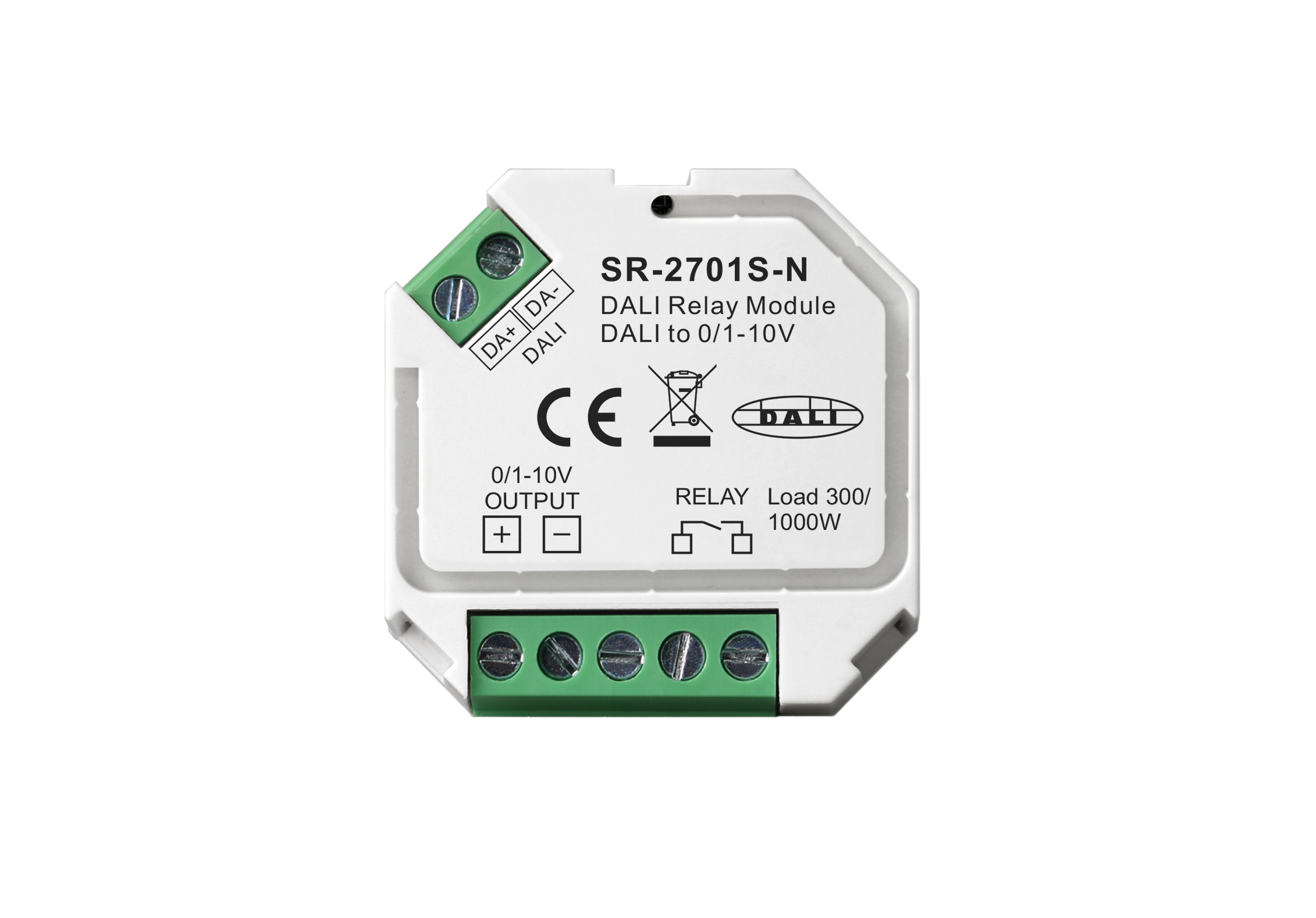 DALI Relay Module + DALI to 0/1-10V Converter SR-2701S-N