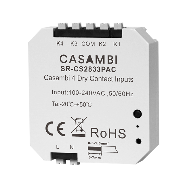 Casambi Push button Coupler SR-CS2833PAC