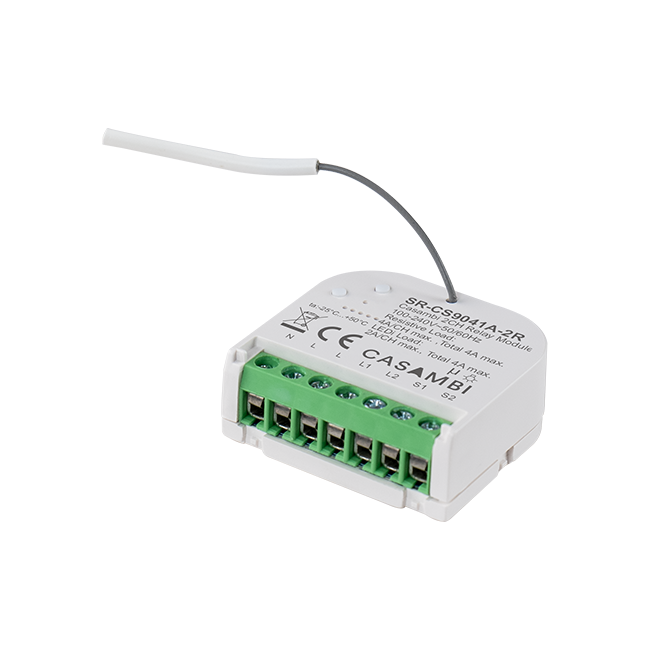 Casambi 2CH Smart Relay Module SR-CS9041A-2R