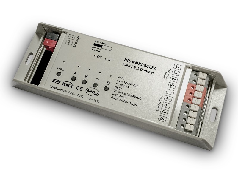 Ultra Slim 8-Key Glass KNX Touch Panel SR-KN9551T8