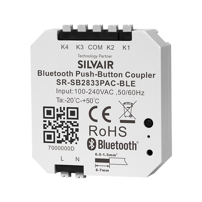 BLE Push-Button Coupler SR-SB2833PAC-BLE