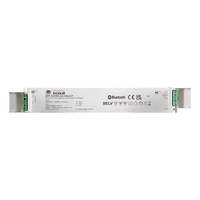 100W 24V 2CH BLE Dimmable LED Driver SRP-SV9105-24-100LCVT