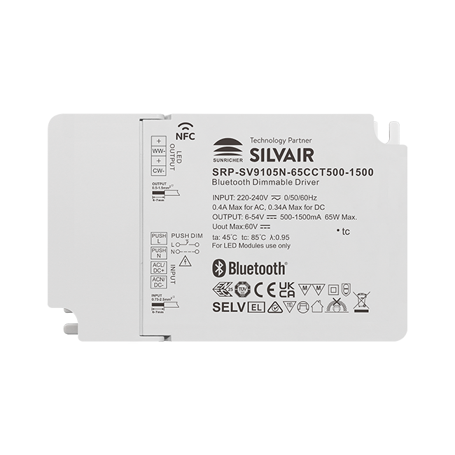 75W 24V BLE Dimmable LED Driver SRP-SV9105-24-75LCV