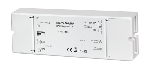 DALI Repeater with Built-in Bus Power Supply SR-2400AMP