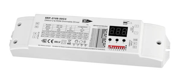 50W Constant Current DMX LED Driver SRP-210850CC