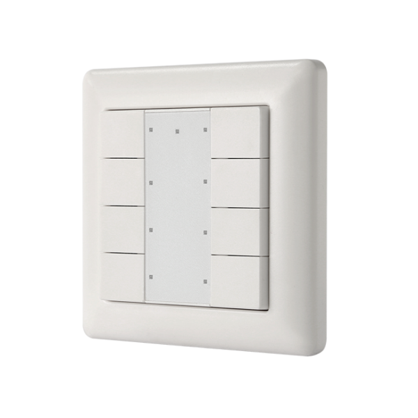 Multi-functional 8-Key Push Button DALI Wall Switch SR-2422K8-PRO