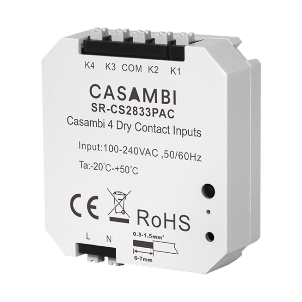 Casambi Push button Coupler SR-CS2833PAC