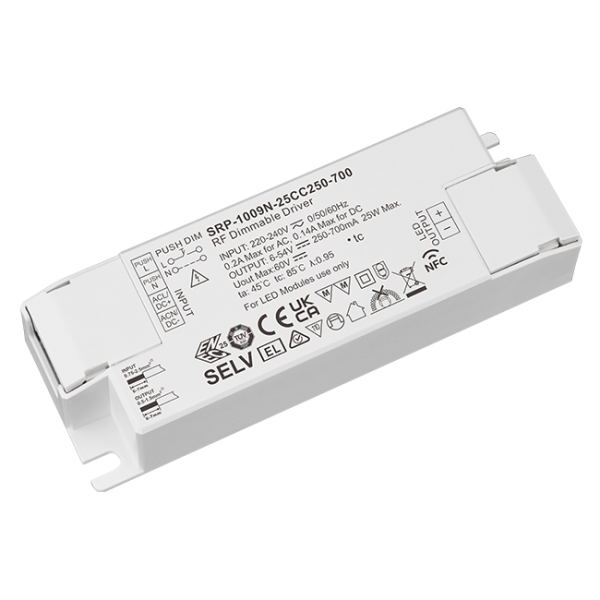 25W RF NFC Enabled LED Driver (Constant Current) SRP-1009N-25CC250-700